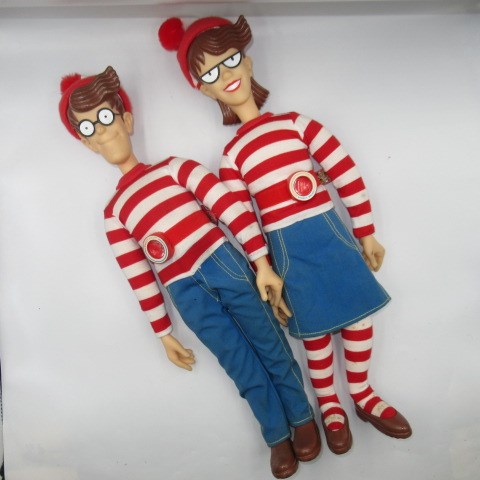 1991★90's★Where is Warlly? ★Where's Waldo?★Find Wally★Doll Set★Figure ...
